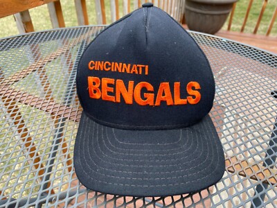 Vintage AJD Cincinnati Bengals Spellout Snapback Hat Cap NFL Football ...