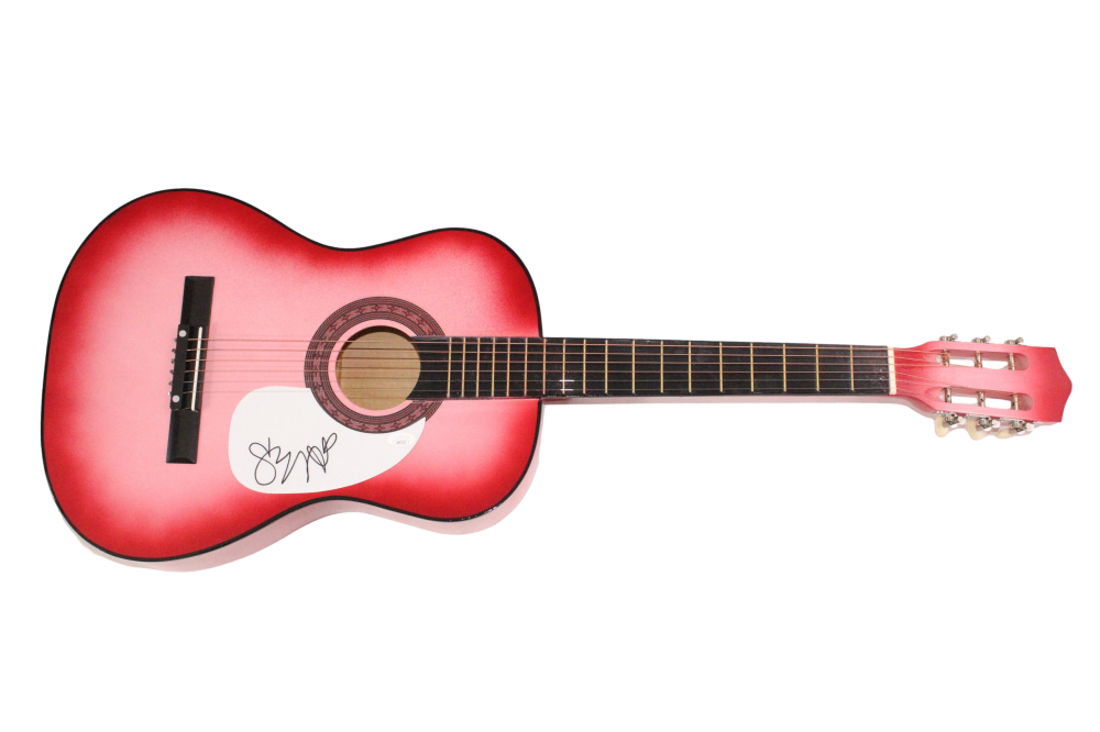 SZA Solana Rowe Signed Autograph Pink Acoustic Guitar - Kill Bill ...