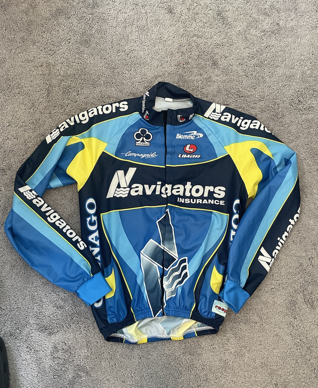 COLNAGO CYCLING JACKET COLNAGO/NAVIGATORS INSURANCE S… - Gem
