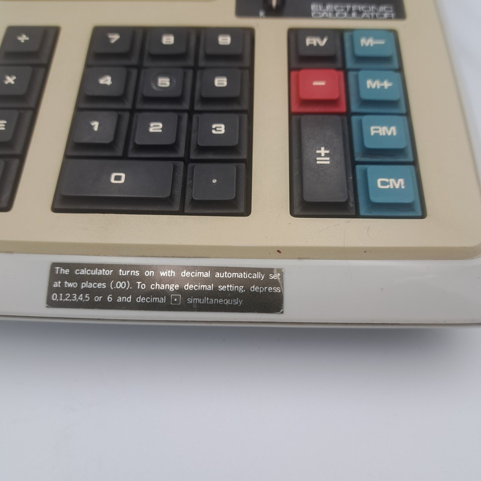 Unitrex 1202M Vintage Electronic Calculator Tested Works Japan Eiko Co ...