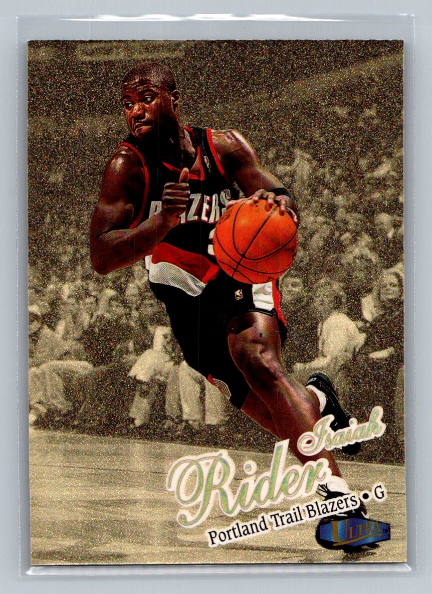 1997 Fleer Ultra Gold Medallion Isaiah Rider #84G Portland Trail ...