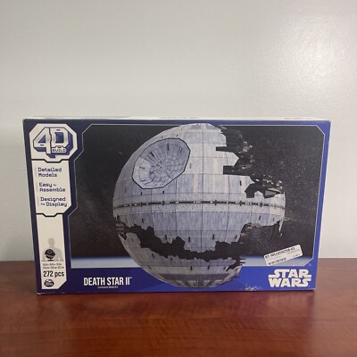 4D Build, Star Wars Deluxe Death Star II Cardstock Model Kit 272pc ...