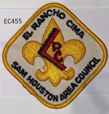 Boy Scout Camp Patch El Rancho Cima Sam Houston Area | eBay