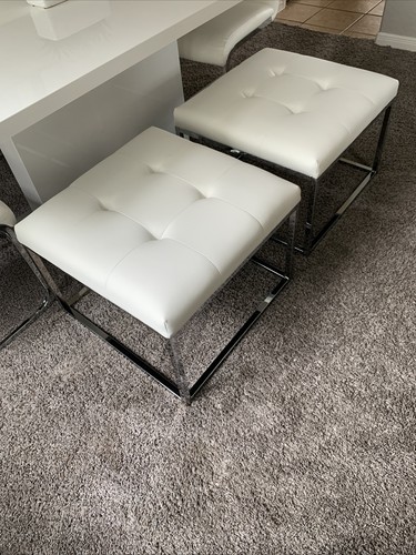 Coaster Ottoman in White Finish 500423 for sale online | eBay