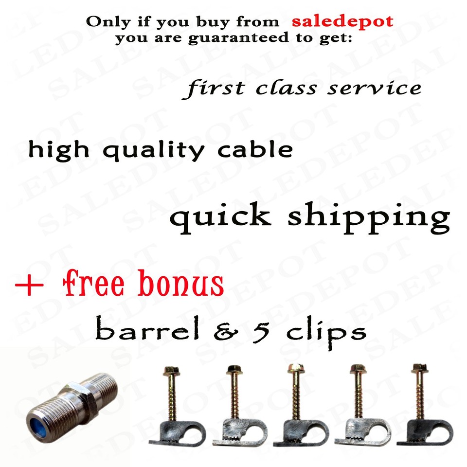 RG11 Cable 400 FT Underground COAX DROP INDOOR OUTDOOR Direct Burial w ...