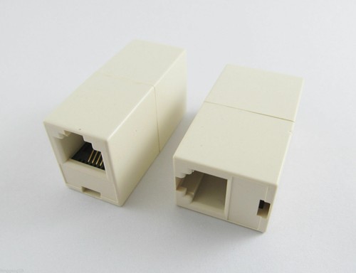 10x RJ-11 Phone Telephone Line Cable Coupler Extension Connector Socket ...