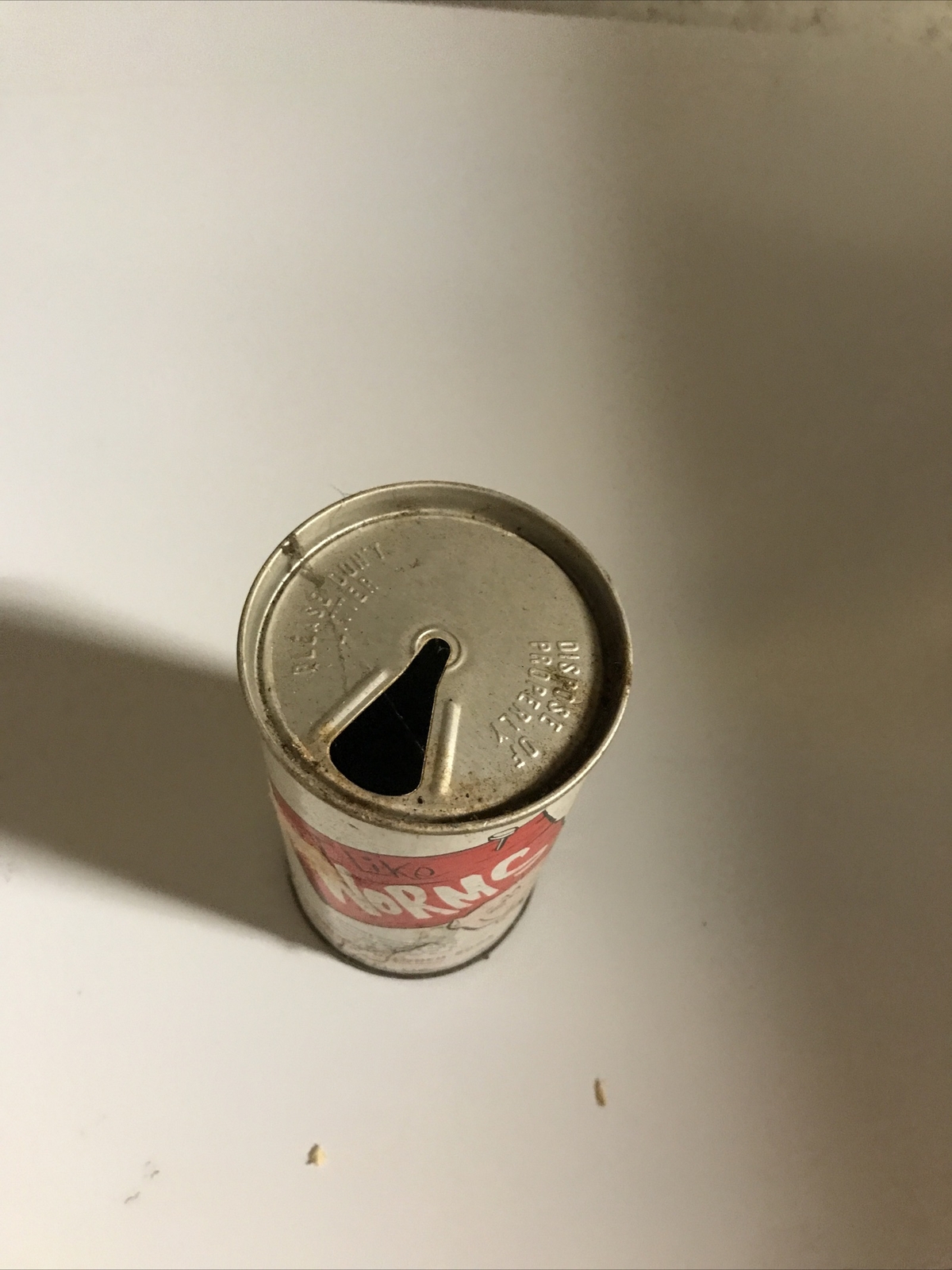 Vintage I Like Worms Soda Pop 12oz Can Crimped Steel Wis Pak Watertown ...