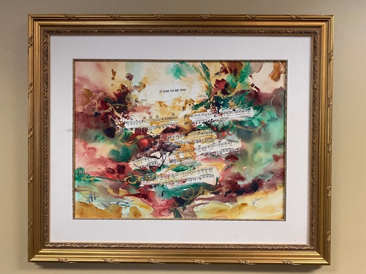 Abstract Sheet Music Art