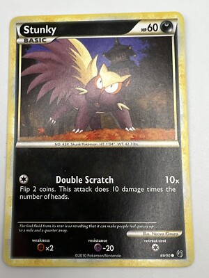 Stunky 69/90 - Undaunted - Common - Pokemon Card TCG - LP | eBay