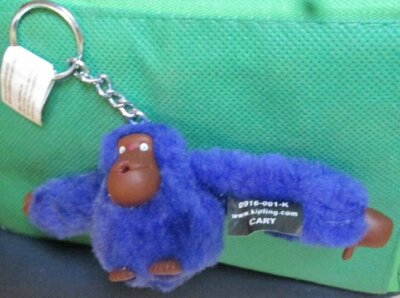 KIPLING plush CARY thumb sucking MONKEY APE keyring key chain keychain ...