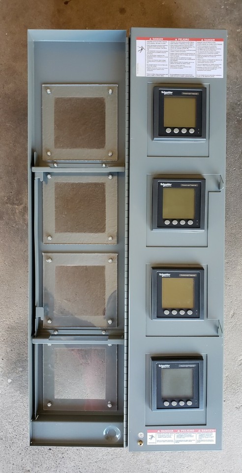 SQUARE D HDMPM51100404 High Density Power Meter Cabinet 277/480 Volt ...