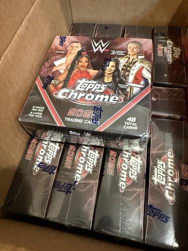 2025 Topps Chrome WWE Mega Box - New & Sealed - LOT OF 5 - READY TO ...