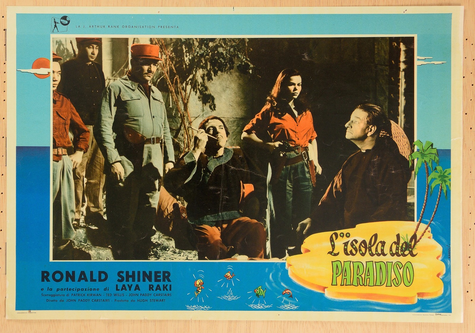 RONALD SHINER UP TO HIS NECK LAYA RAKI PADDY CARSTAIRS ITALIAN MOVIE ...