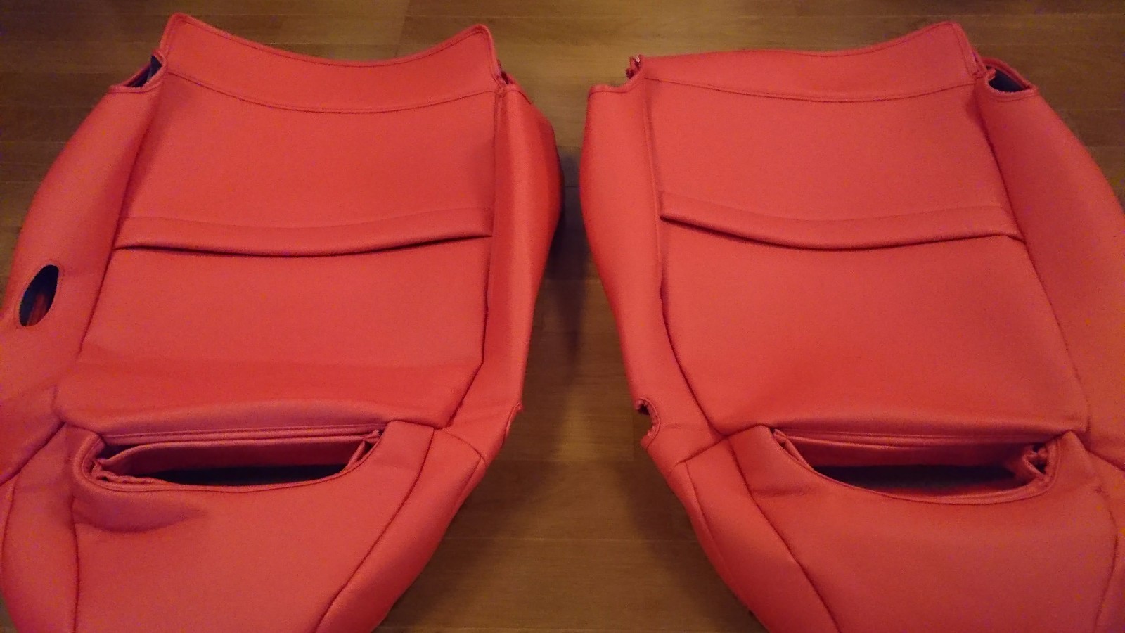 FRONT RED LEATHER SEAT COVERS KIT FOR 93-02 MAZDA RX7 FD SPIRIT R 99 ...