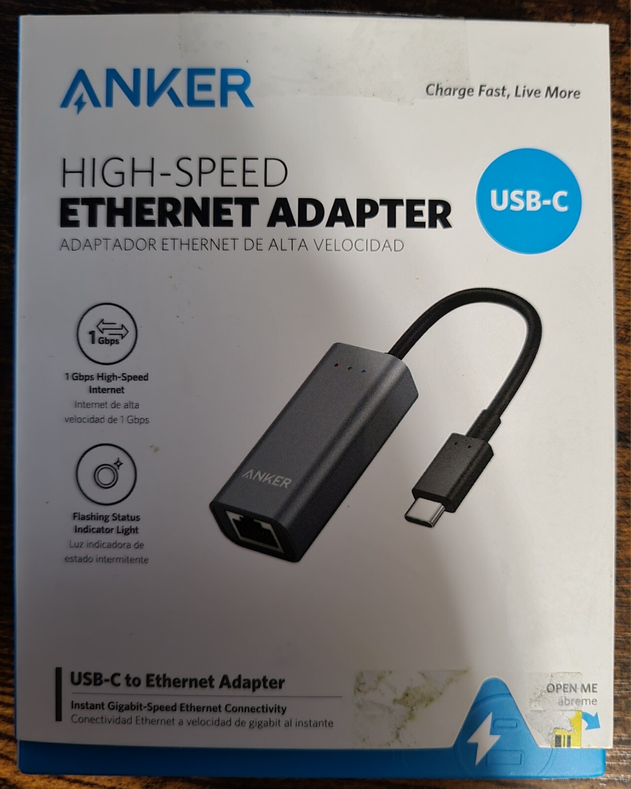 Anker PowerExpand USB C to Ethernet Adapter Portable 1-Gigabit Network ...