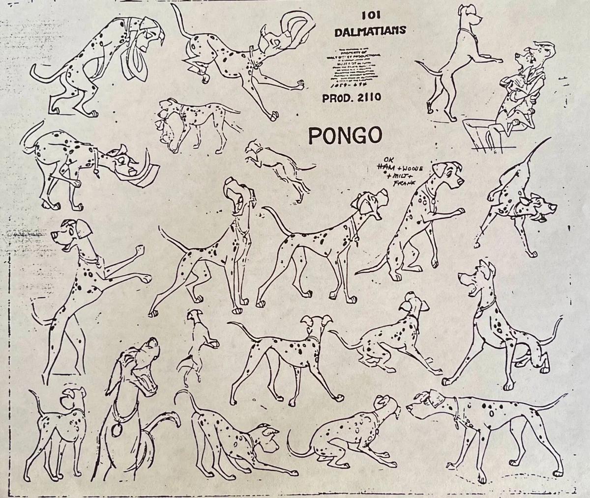 101 Dalmatians Roger Model Sheet