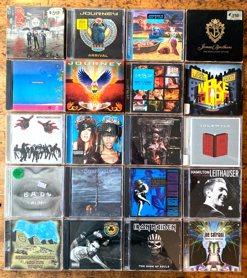 220 Rock/Pop/Hip Hop CDs - Cheap Trick, Fatboy Slim, Rush, Underworld ...