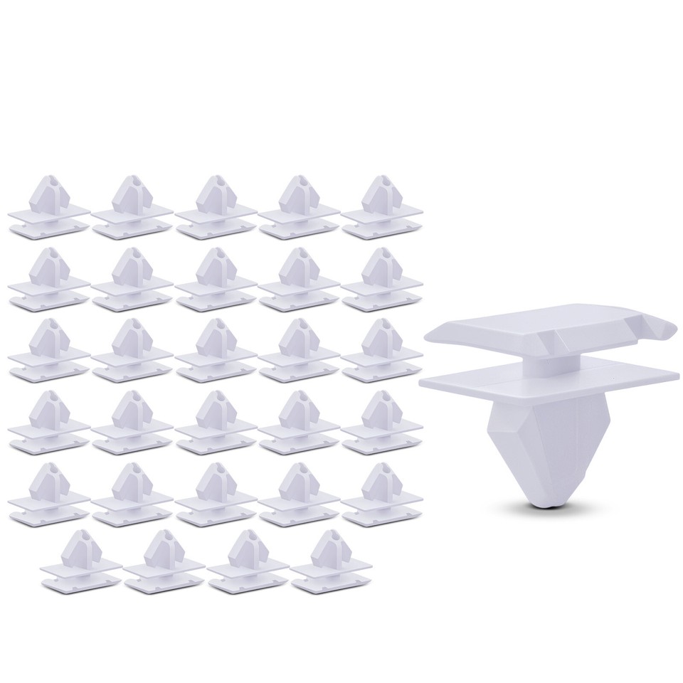 30Pcs 9mm Hole Nylon Body Side Moulding Clip for GM Chevrolet GMC Buick ...