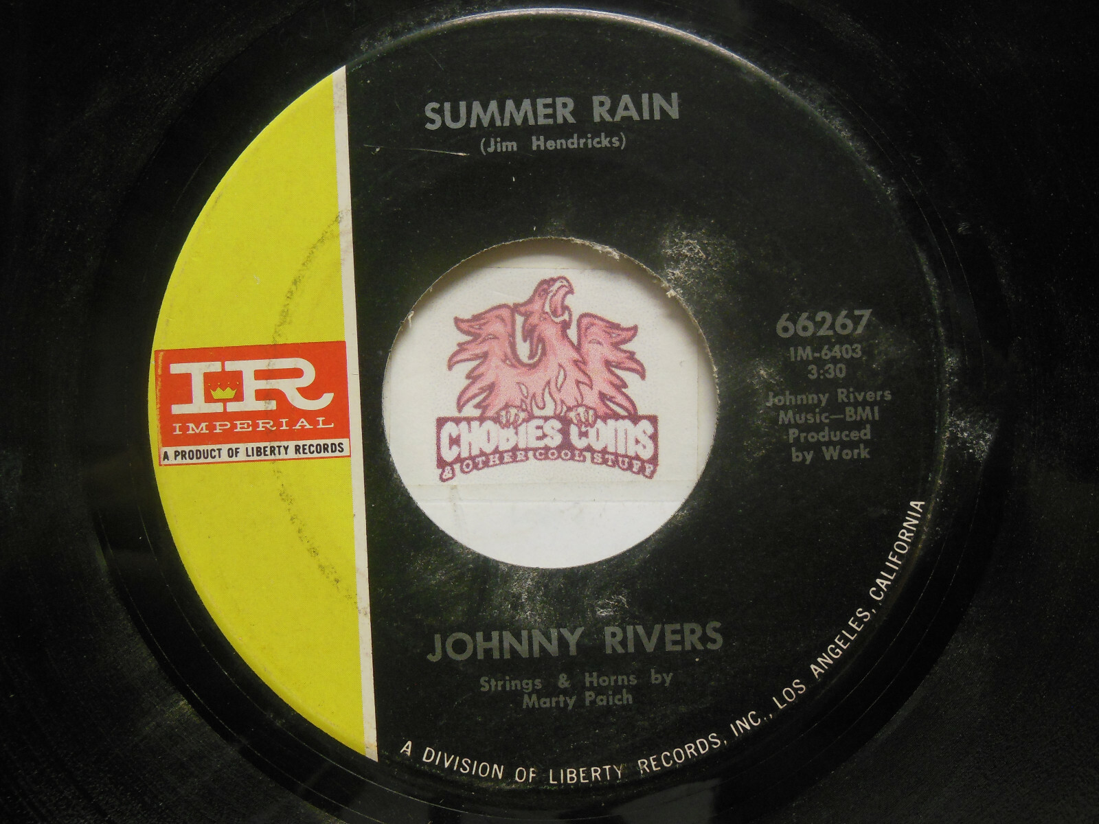 Johnny Rivers: Summer Rain / Memory Of The Coming Good, 45 RPM VG (1E ...