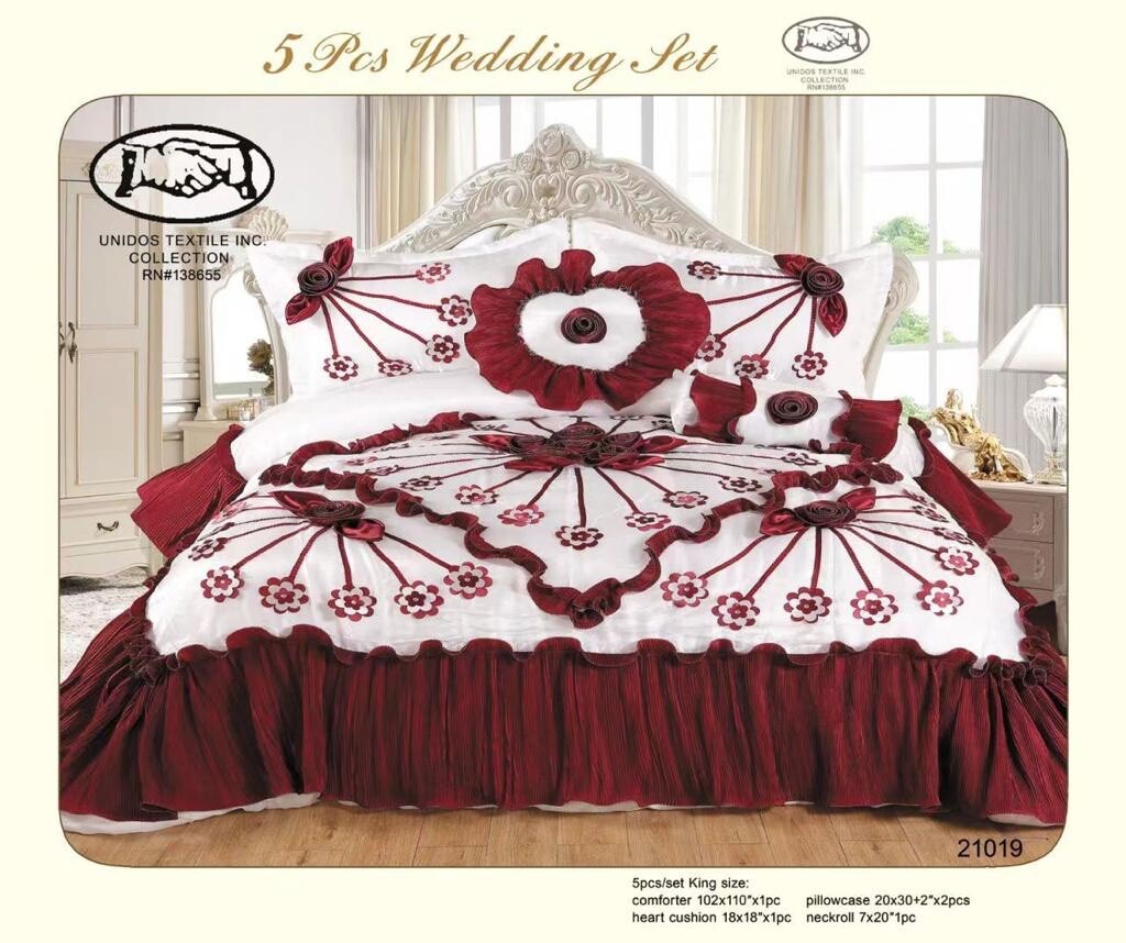 Beautiful Priscilla comforter 5 pcs sets | eBay