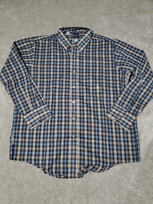 Vintage Dee Cee Rappers Shirt Mens Size XL Plaid Button Up Western Made ...