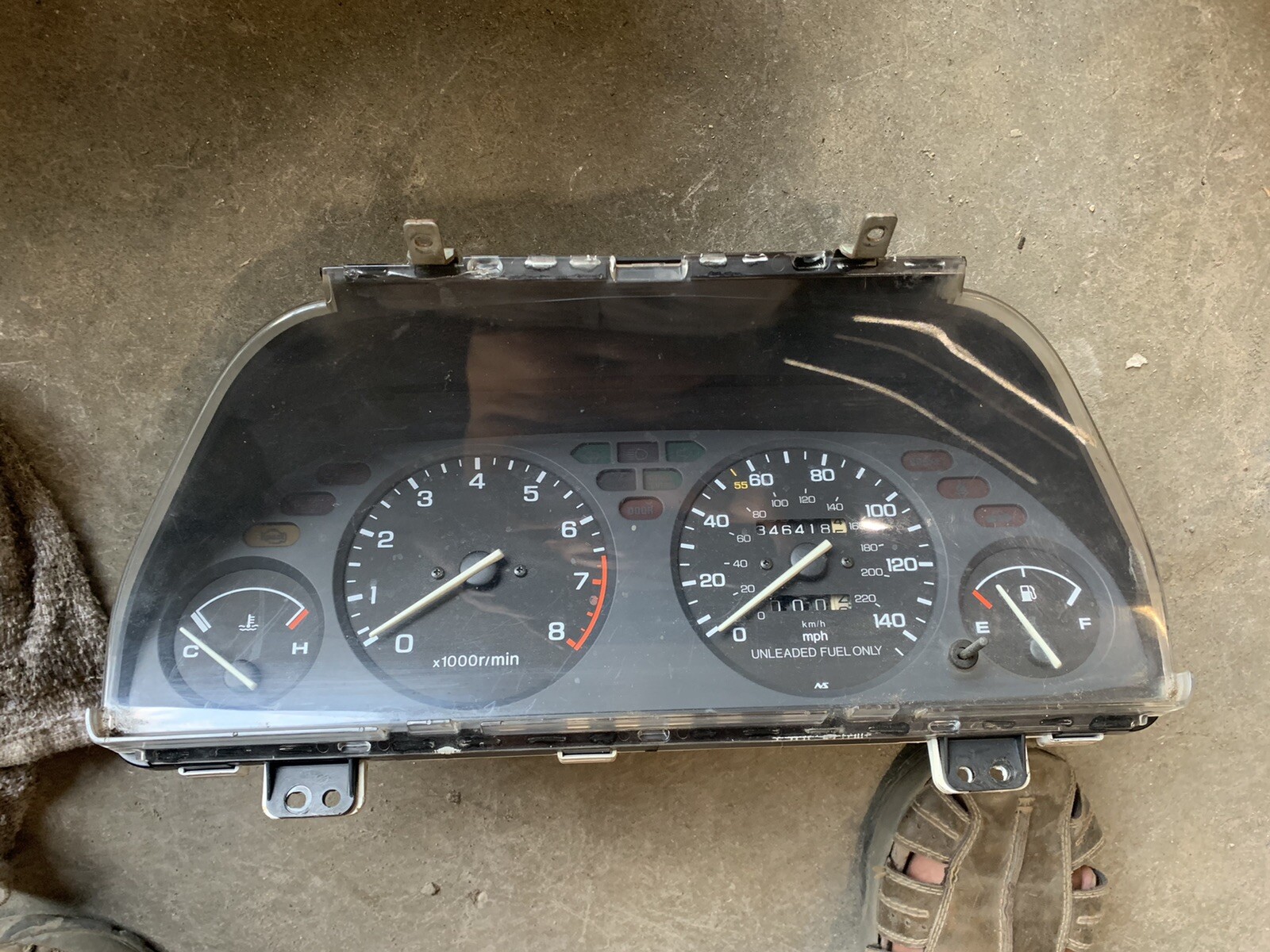 90 91 92 93 Acura Integra Speedometer Instrument Cluster 346k Miles 5 ...