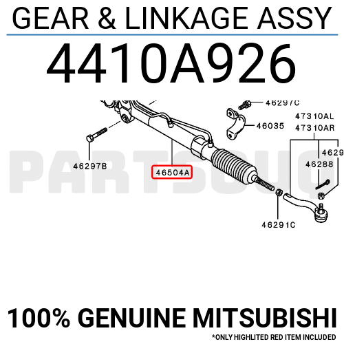 4410A926 Mitsubishi Gear & Link ASSY P/s 4410A926 Genuine OEM Part for ...