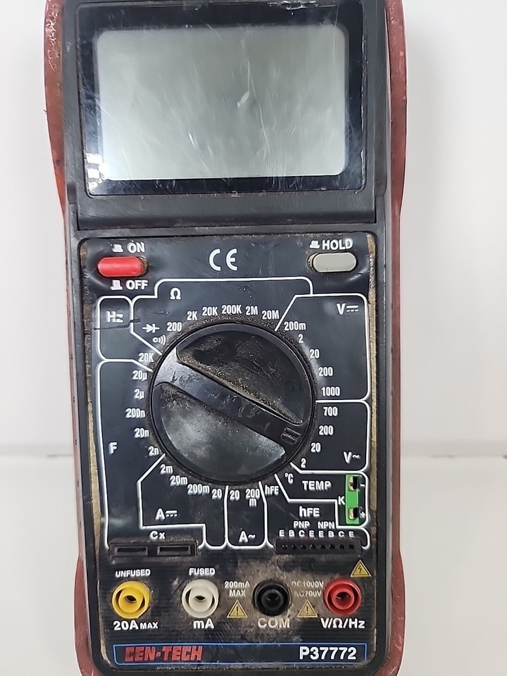 Cen-Tech P37772 11 Digital Multi-Meter For Parts Only | eBay