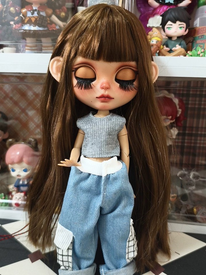 Handmade Custom Blythe Doll With Outfits +Wig Fashion Girl 1/6 Doll BJD ...