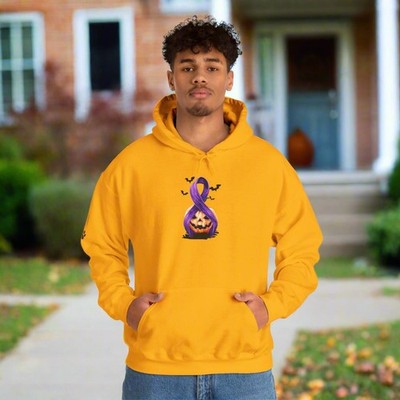 Pumpkins & Purple Ribbons Hoodie | eBay