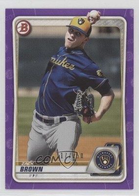 2020 Bowman Prospects Purple 117/250 Zack Brown #BP-34 1t5 | eBay UK