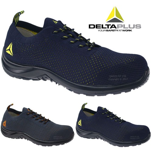 DELTA PLUS SUMMER S1P SRC MENS FLYKNIT MESH STEEL TOE CAP SAFETY ...