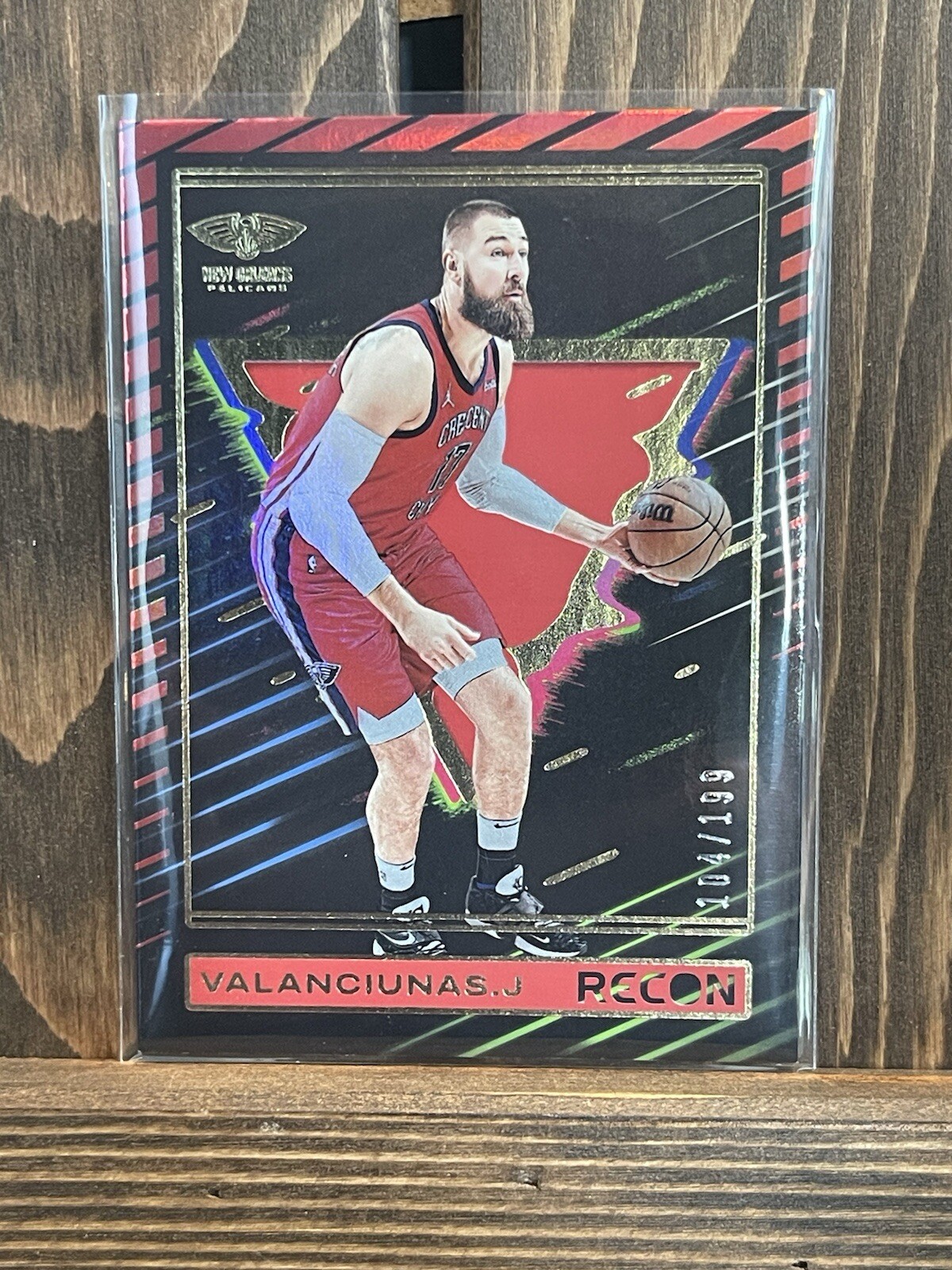 2023-24 Panini Recon- Pelicans Jonas Valanciunas Red Parallel & Color ...