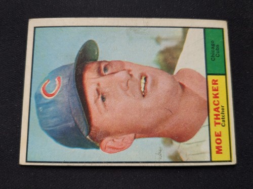1961 Topps Baseball Card # 12 Moe Thacker - Chicago Cubs (VG/EX) | eBay