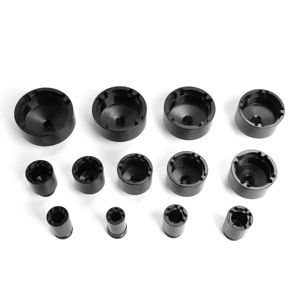 13pc Grooved Locknut Socket Set 1/2" dr. Internal Teeth 18 - 80mm 60mm ...
