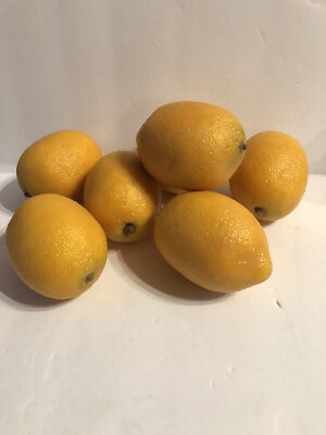 Life- Sized Artificial Lemons, Set Of 7 | eBay