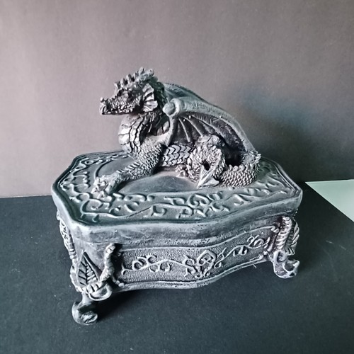CELTIC DRAGON BOX TRINKET JEWELRY COINS SPELLS, 8 x 5 | eBay