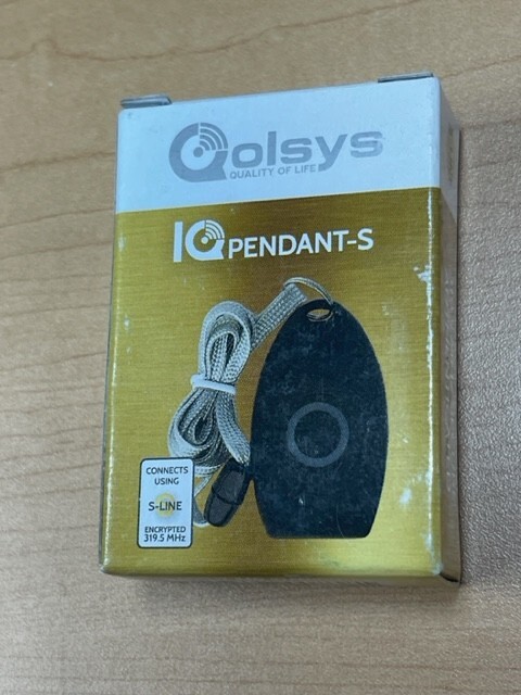 Qolsys IQ Wireless S-Line Panic Button Pendant with Neck Lanyard QS1332 ...