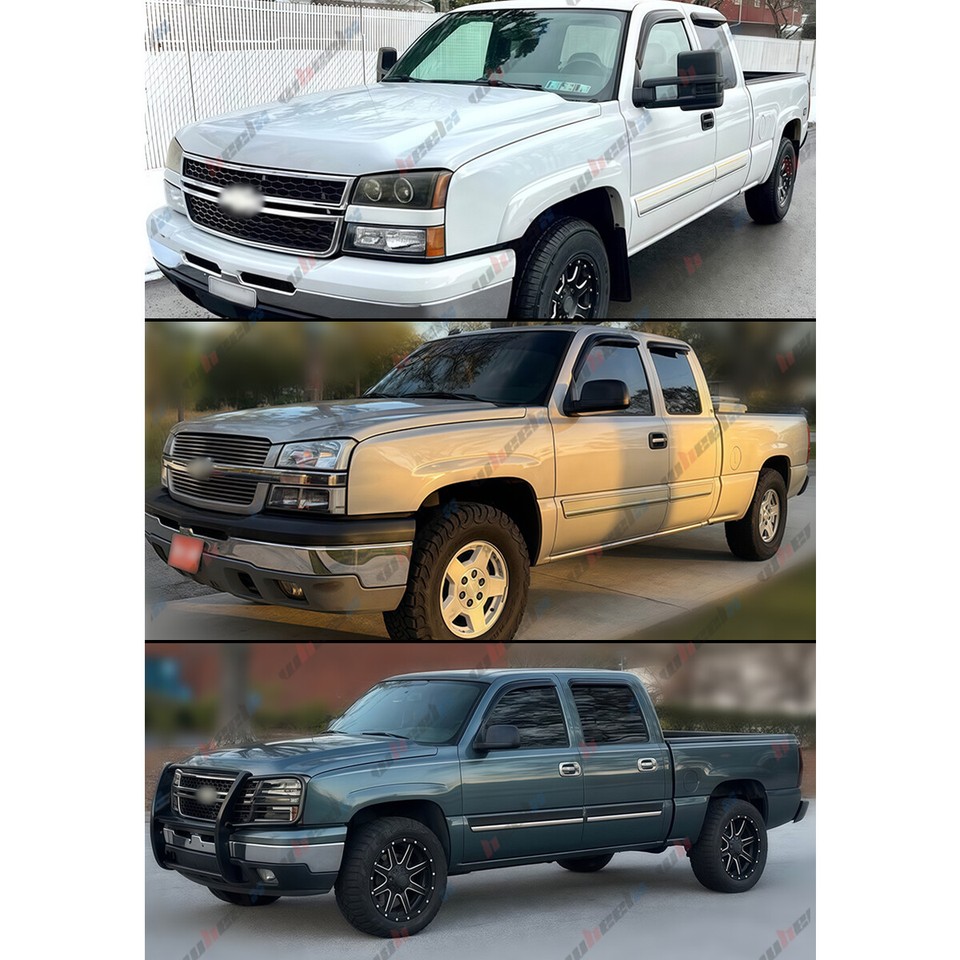 For 00-07 Silverado/Sierra Extended Cab Window Visor Rain Vent Shade ...