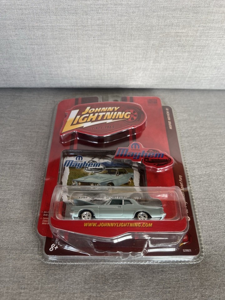 Johnny Lightning Mopar Mayhem '62 Plymouth Sport Fury Light Blue | eBay