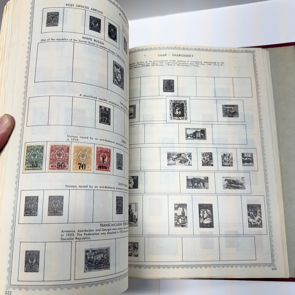 Minkus 1953 New World Wide Postage Stamp Album + Video - w/ Some Stamps ...