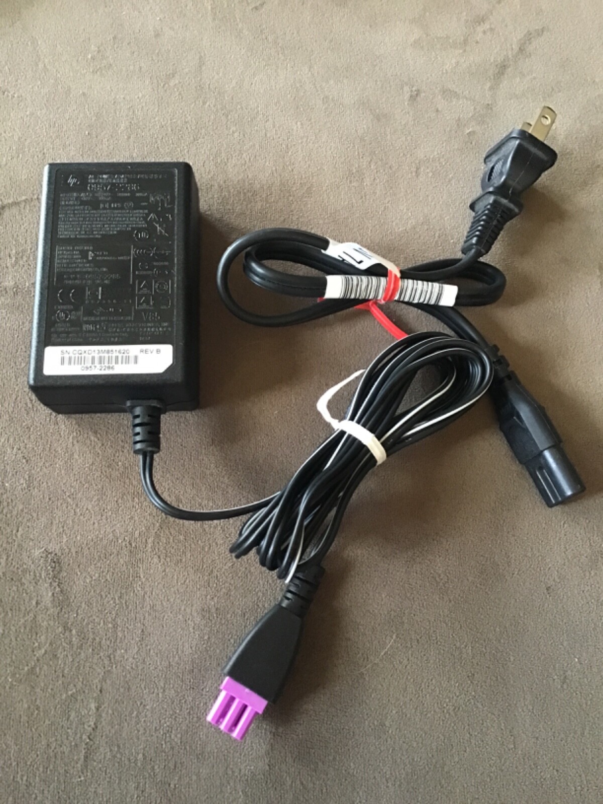 Genuine OEM HP 0957-2286 3 Pin Printer Power Adapter Cord 30v 333ma | eBay