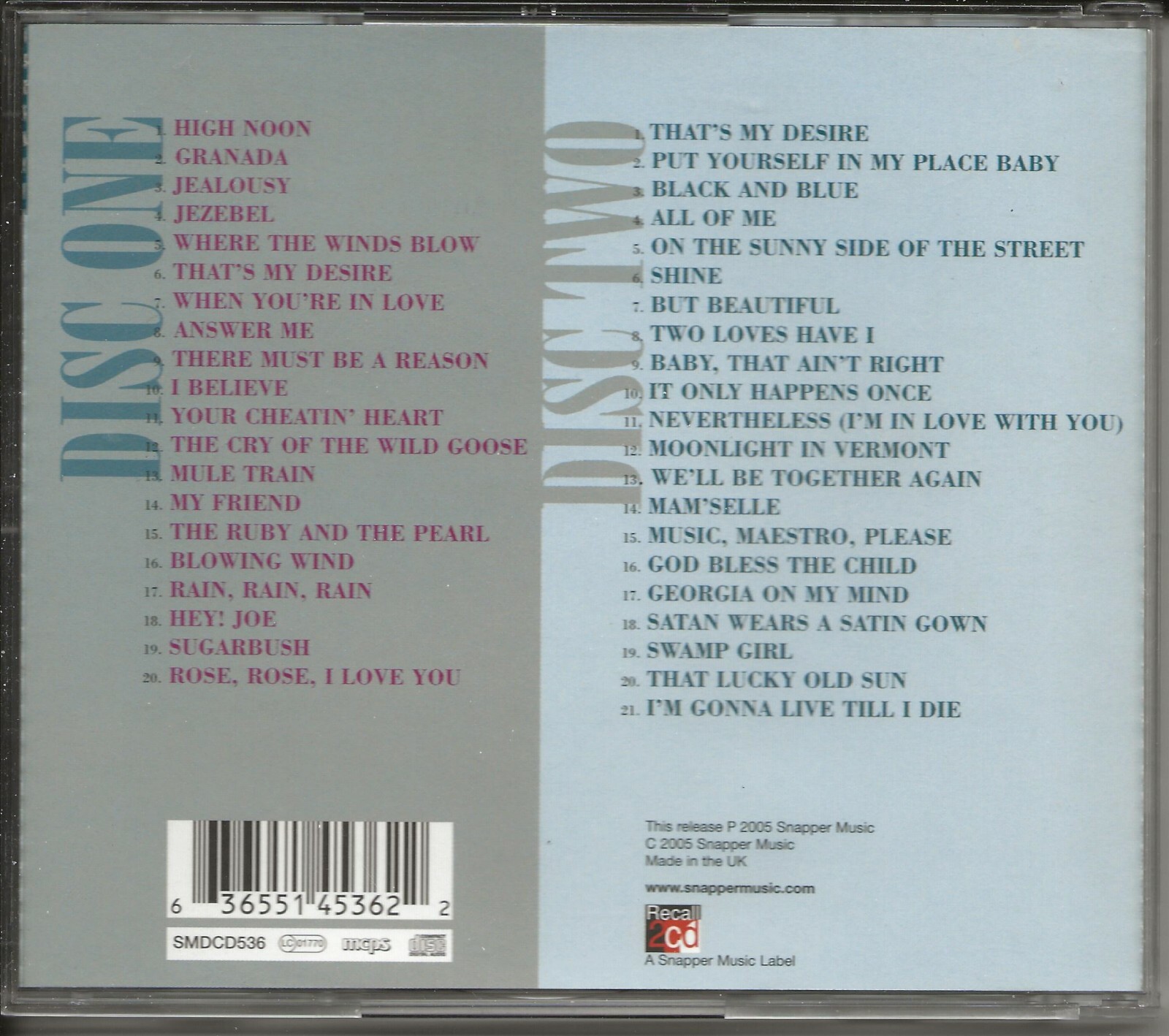 FRANKIE LAINE – Moonlight Gambler (2CD, Snapper Music, UK - 2005) BRAND ...