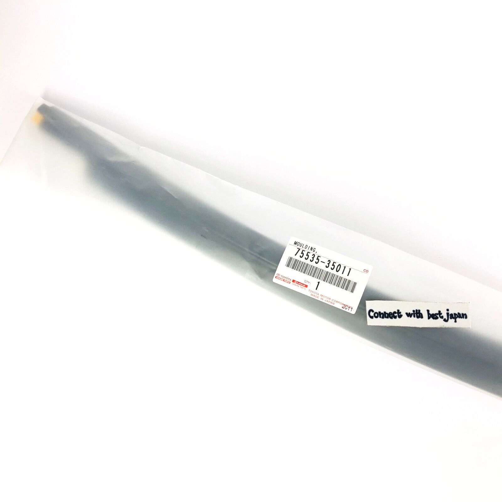 TOYOTA GENUINE 07-14 FJ CRUISER OUTSIDE LOWER WINDSHIELD MOLDING 75535 ...