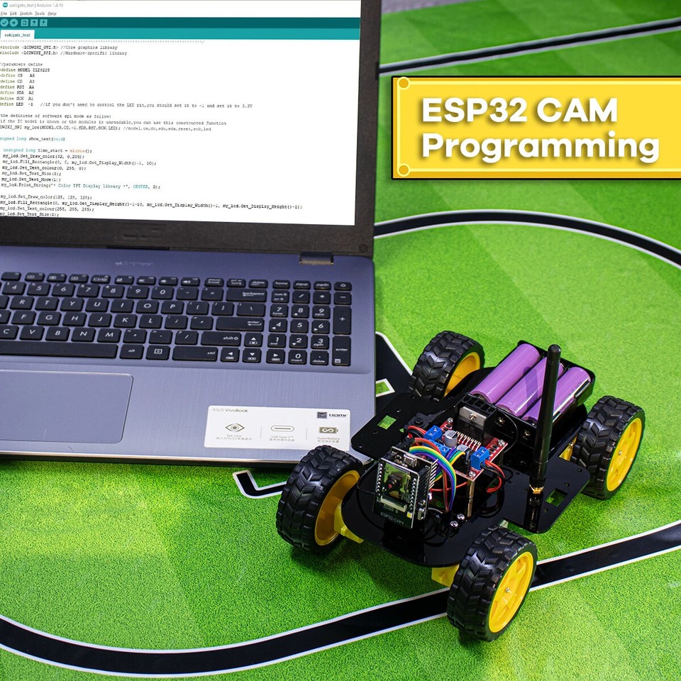 Robot Starter Kit for Arduino Project w/ ESP32 Camera Full Version ...