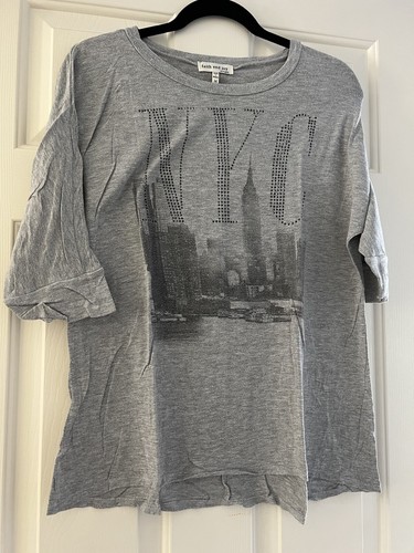Faith & Joy Grey NYC T-Shirt Sz M | eBay