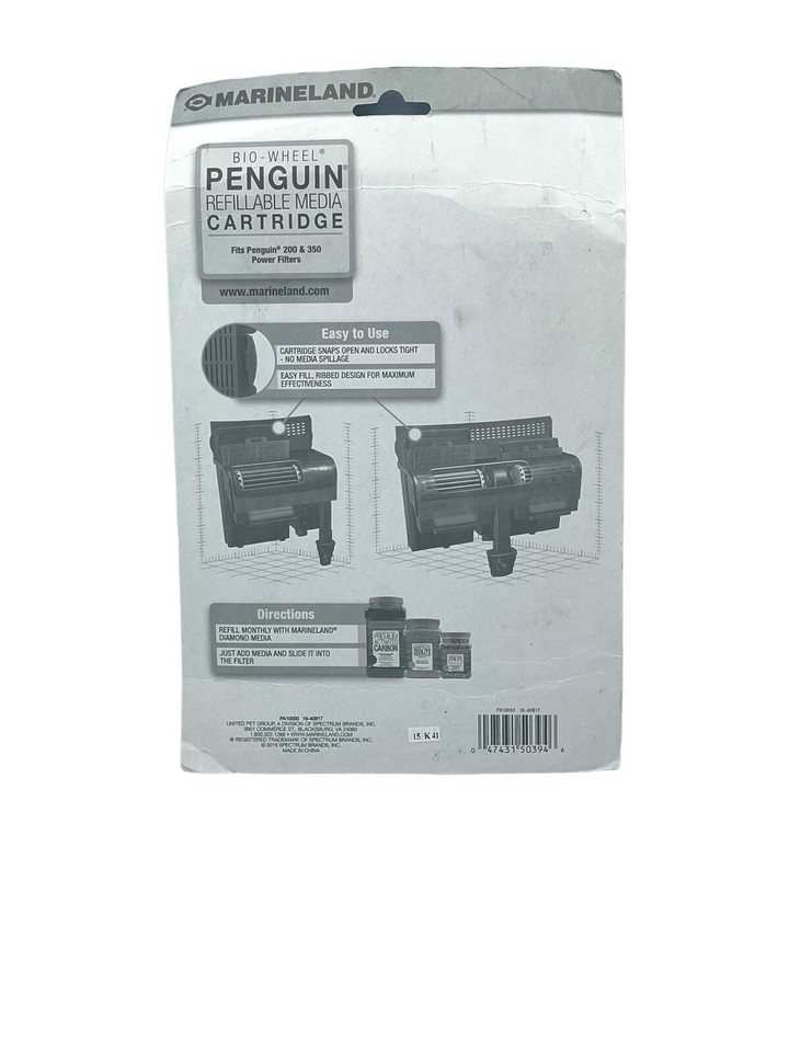 Marineland Bio-Wheel Penguin Refillable Media Cartridge Fits Penguin ...