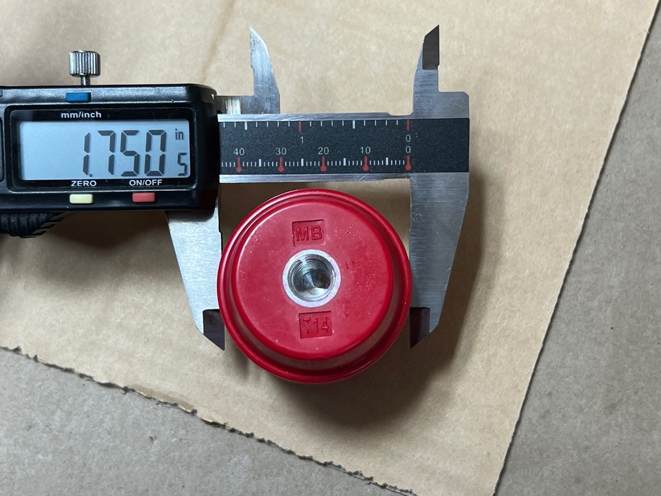 10x Pack Lot Glastic 2" Red Electrical Round Ceramic Standoff ...