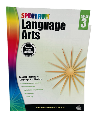 Spectrum Language Arts, Grade 3 By Spectrum Homeschool Grammar ...