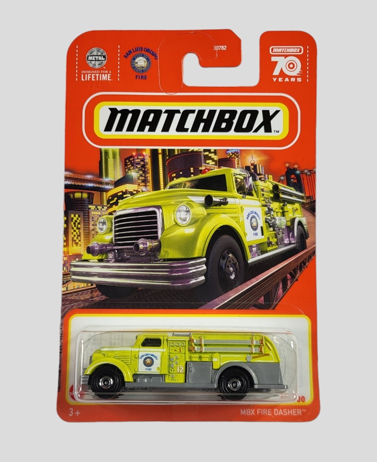 MATCHBOX MBX FIRE DASHER Firetruck 60/100 Yellow DieCast 1:64 Rescue ...